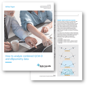 How to analyze combined QCM-D and ellipsometry data | White paper | Biolin Scientific